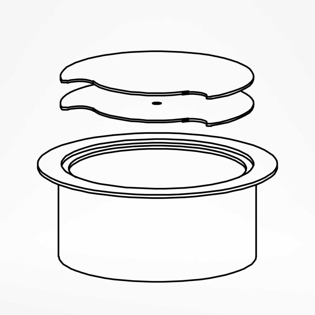 ASM 3" Round Floor Grommets Seal Openings in Access Floors